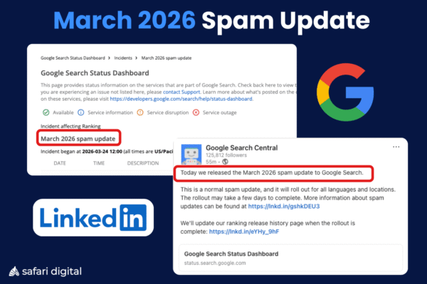 March 2026 Google Spam Update Goes Live | Safari Digital