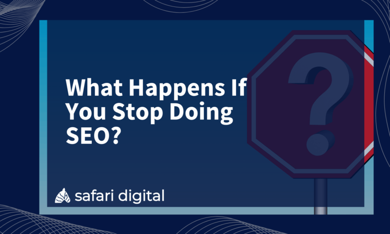 What Happens If You Stop Doing SEO? | Safari Digital